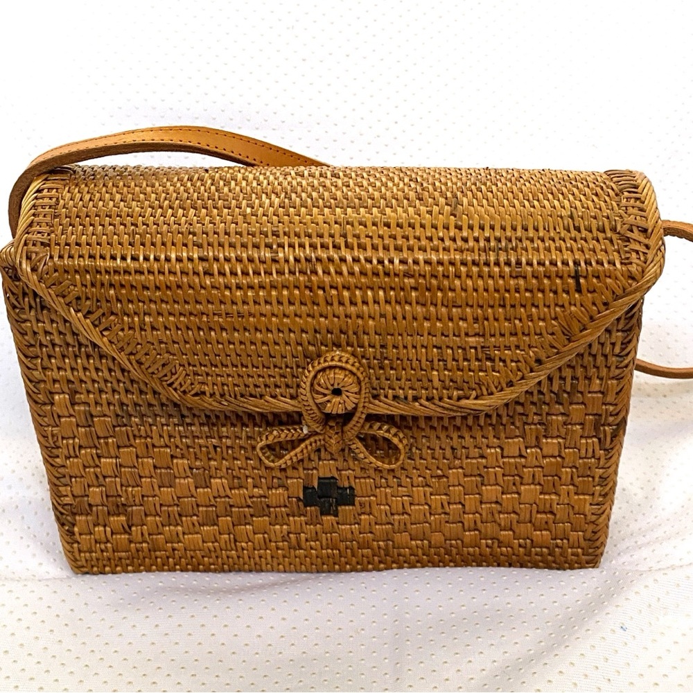 Rattan Crossbody Bag - Gem